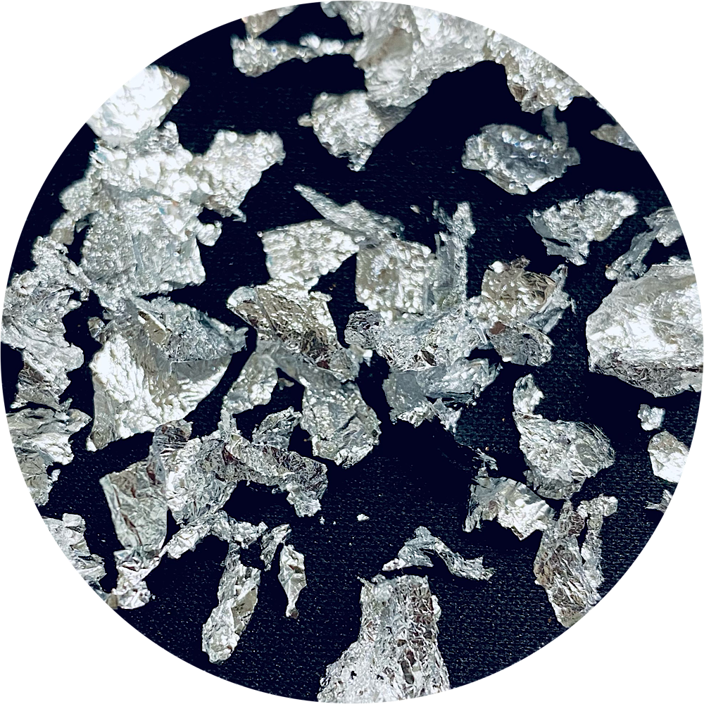 Silver Flakes – Glitter Heart Co.